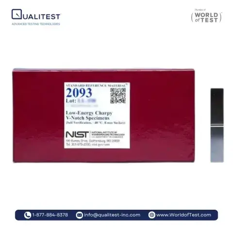 Probetas de impacto Charpy con entalla en V certificadas | Worldoftest
